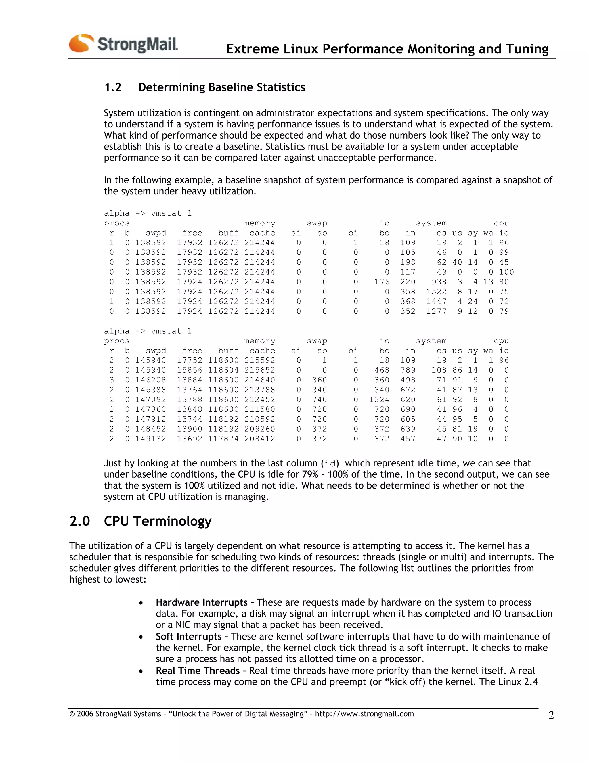 Extreme Linux Performance Monitoring and Tuning | PDF