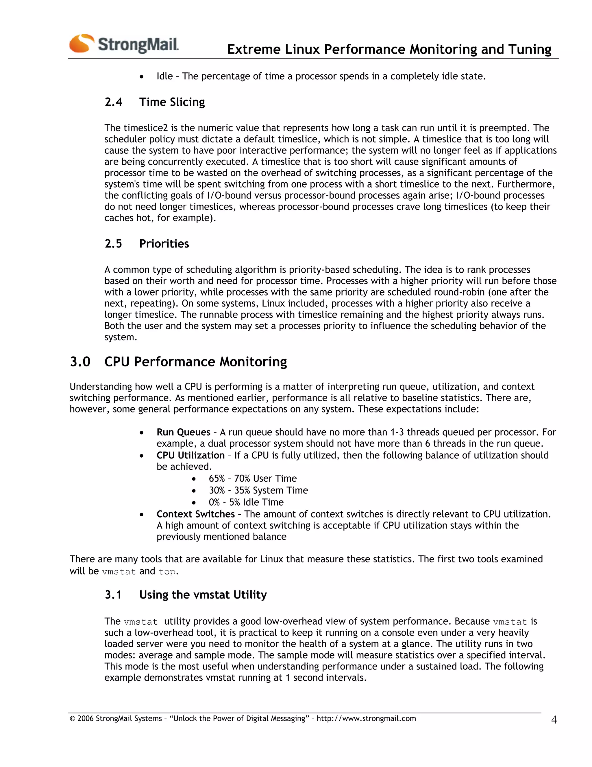 Extreme Linux Performance Monitoring and Tuning | PDF