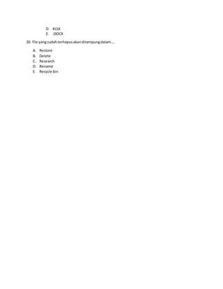 soal ukk kelas X semester 2 | PDF