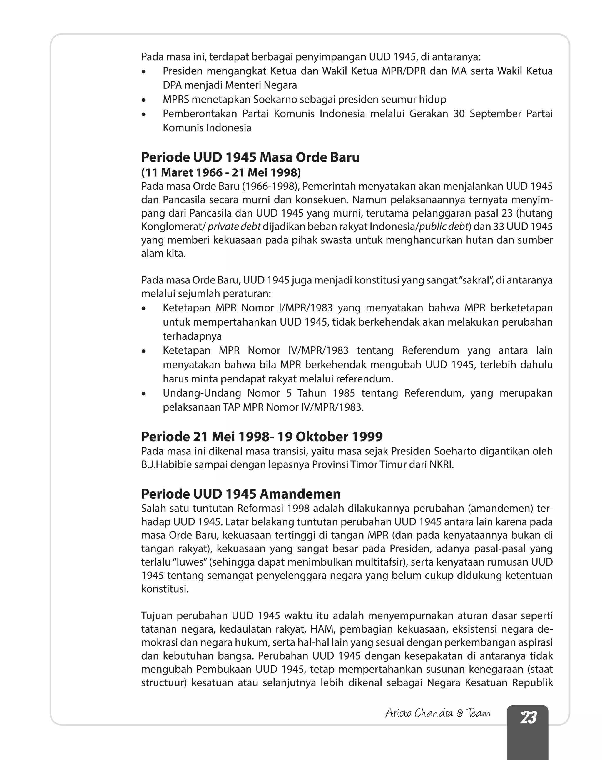 Uud 1945 amandemen | PDF