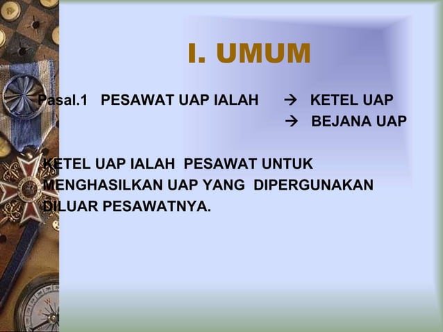 UU dan PERATURAN UAP 1930.ppt