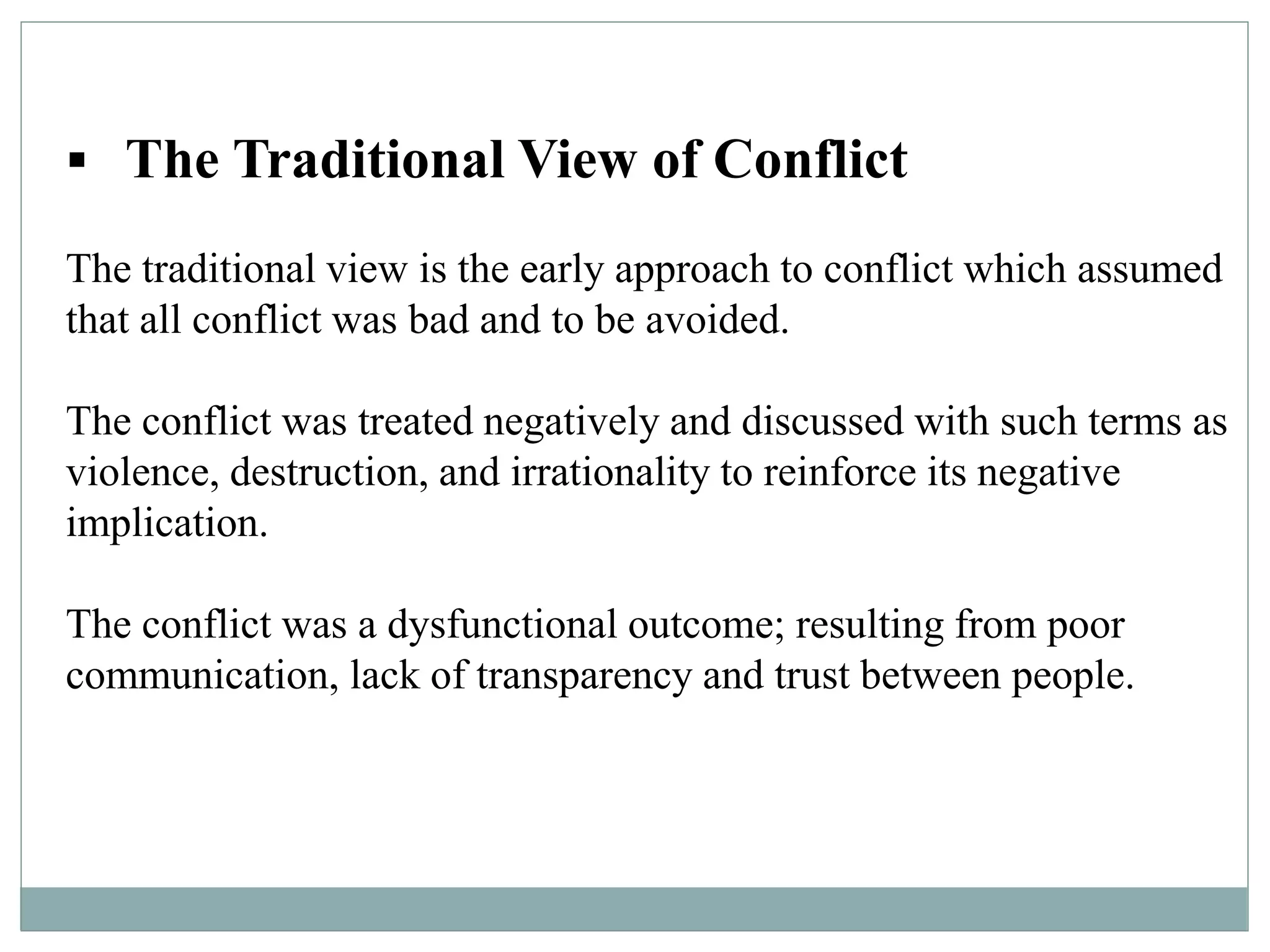 Conflict Management, Conflict process | PPTX