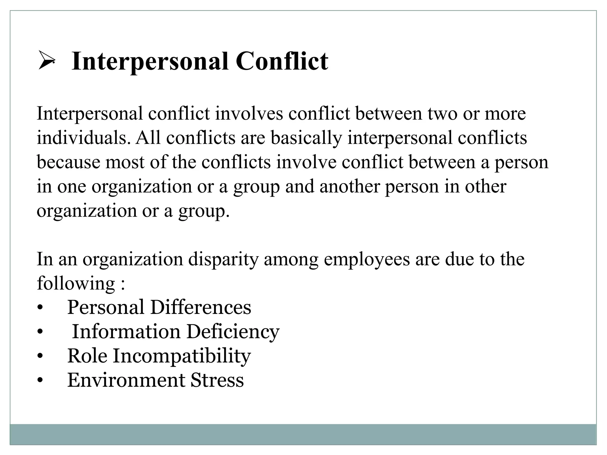 Conflict Management, Conflict process | PPTX
