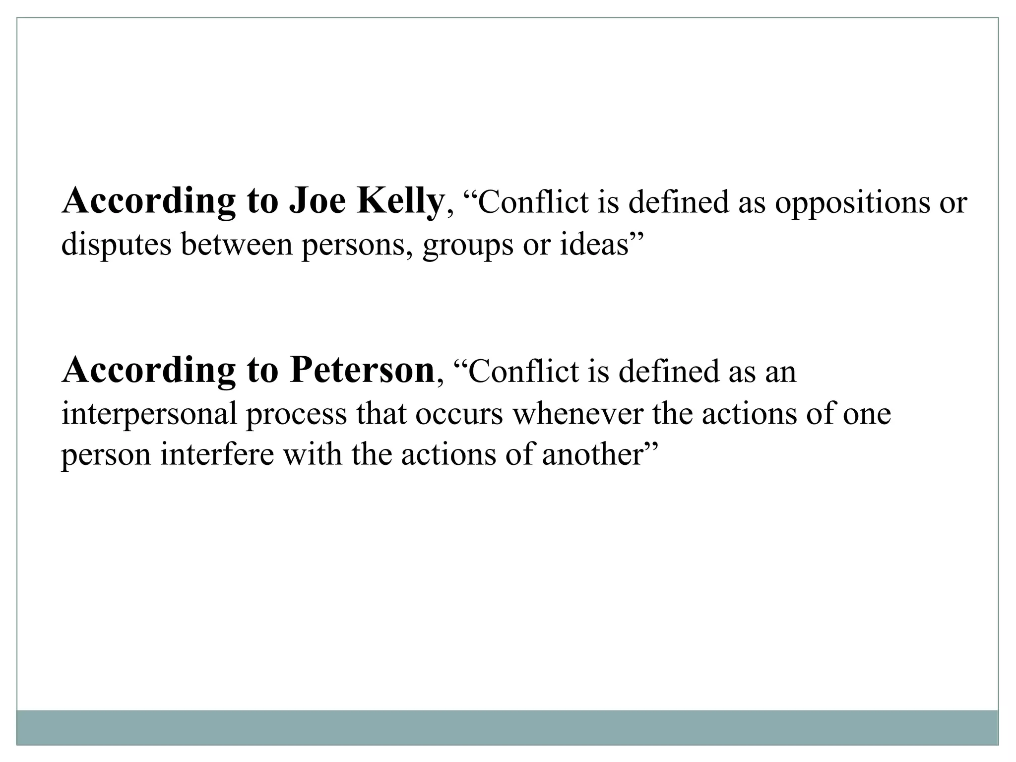 Conflict Management, Conflict process | PPTX