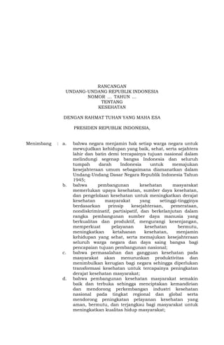 UU KESEHATAN | PDF