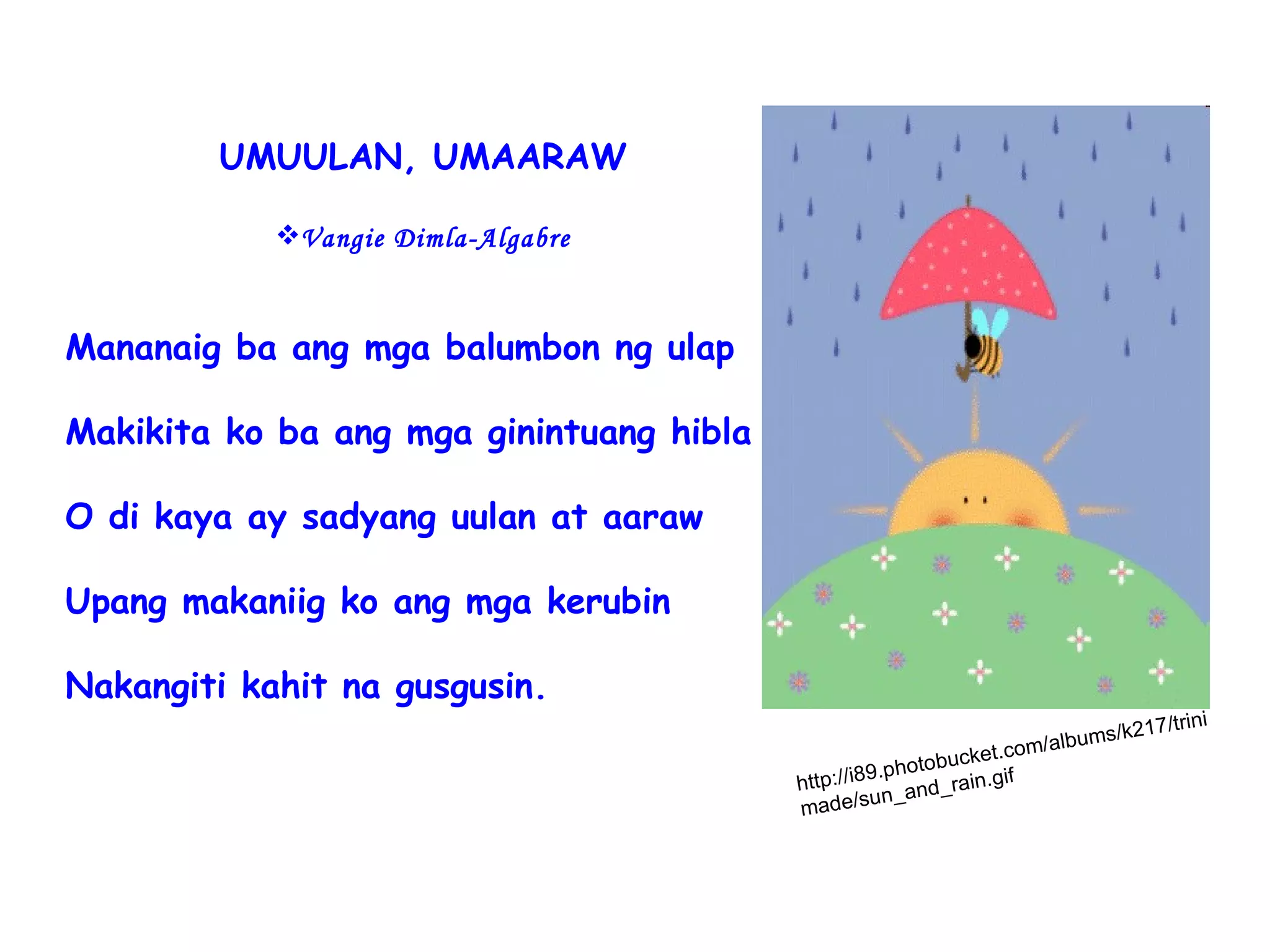 Umuulan, Umaaraw | PPT