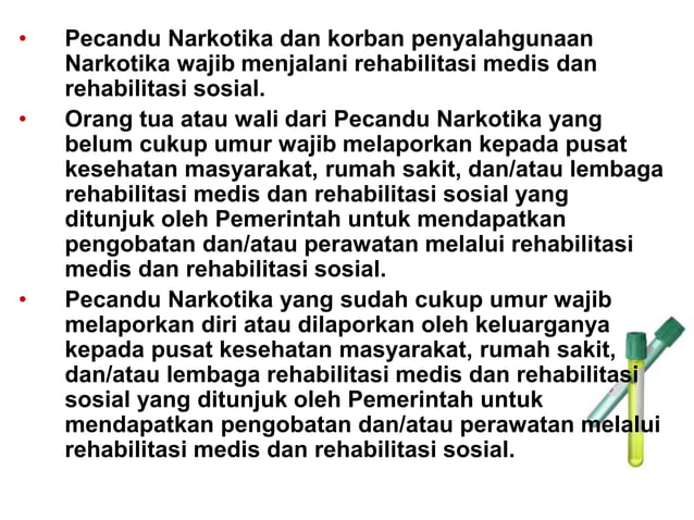 Uu no.35 tahun 2009 narkotika | PPT
