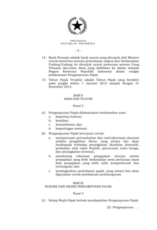 UU no.11 th_2016 Pengampunan Pajak | PDF