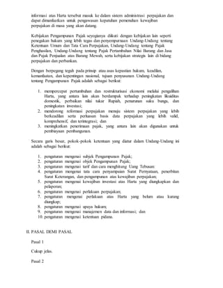 Uu no.11 th 2016 pengampunan pajak | PDF