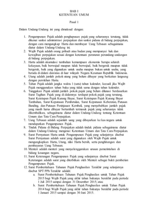 Uu no.11 th 2016 pengampunan pajak | PDF