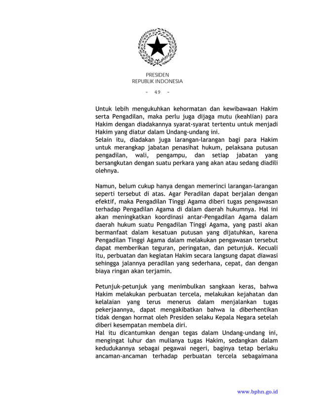 Uu no. 7 tahun 1989 tentang peradilan agama | PDF