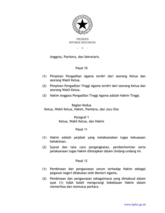 Uu no. 7 tahun 1989 tentang peradilan agama | PDF