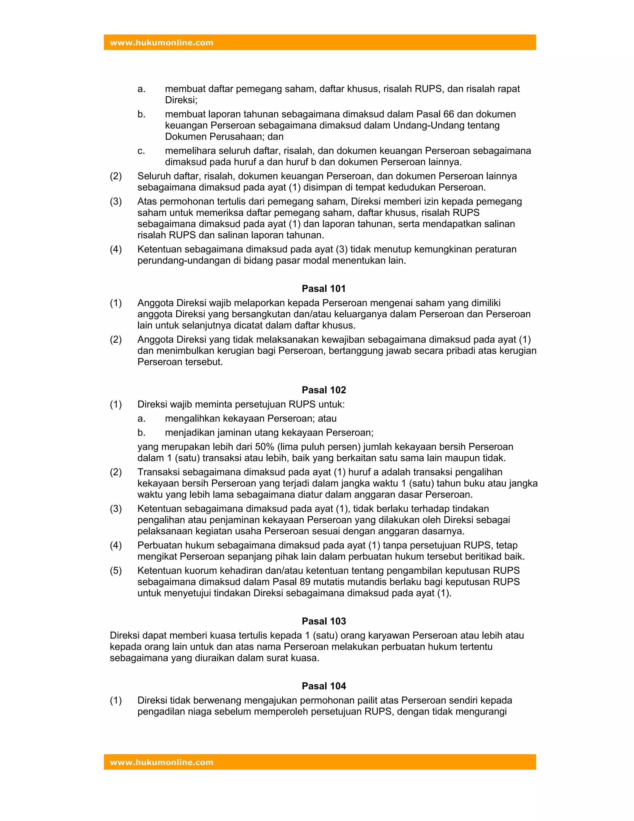 UU No. 40 Tahun 2007 Tentang Perseroan Terbatas.PDF