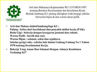 Materi UU Nomor 1 Tahun 1970 Tentang Keselamatan Kerja.ppt