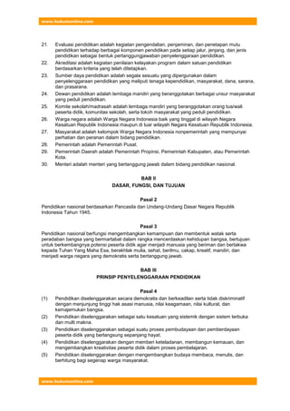 Uu No 20 2003 Sistem Pendidikan Nasional | DOCX