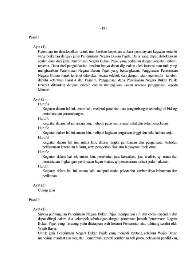 Uu no 20 tahun 1997 | PDF