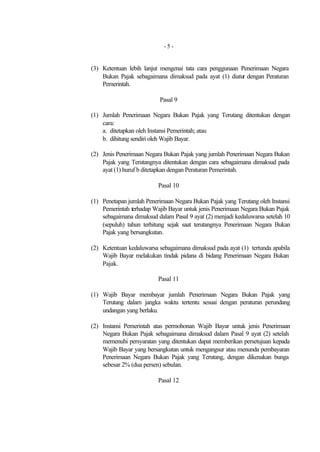 Uu no 20 tahun 1997 | PDF