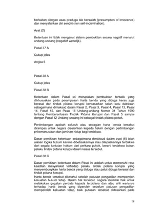 UU No 20 tahun 2001 ttg Pemberantasan Tipikor | PDF