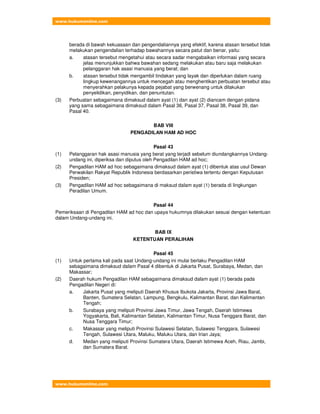 Uuno262000ttg Pengadilan Ham | PDF