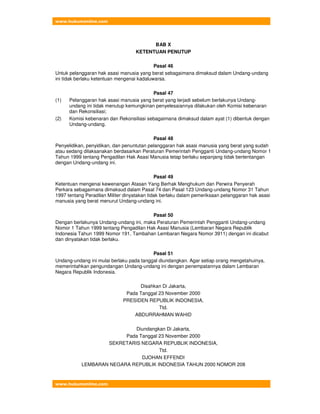 Uuno262000ttg Pengadilan Ham | PDF