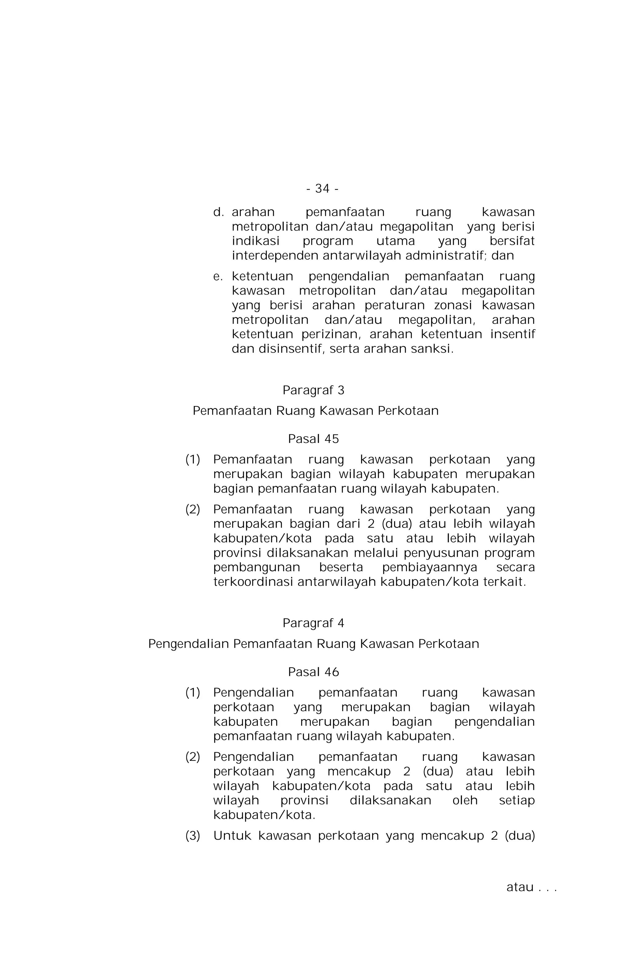 Undang-undang No. 26 Tahun 2007 tentang Penataan Ruang. | PDF