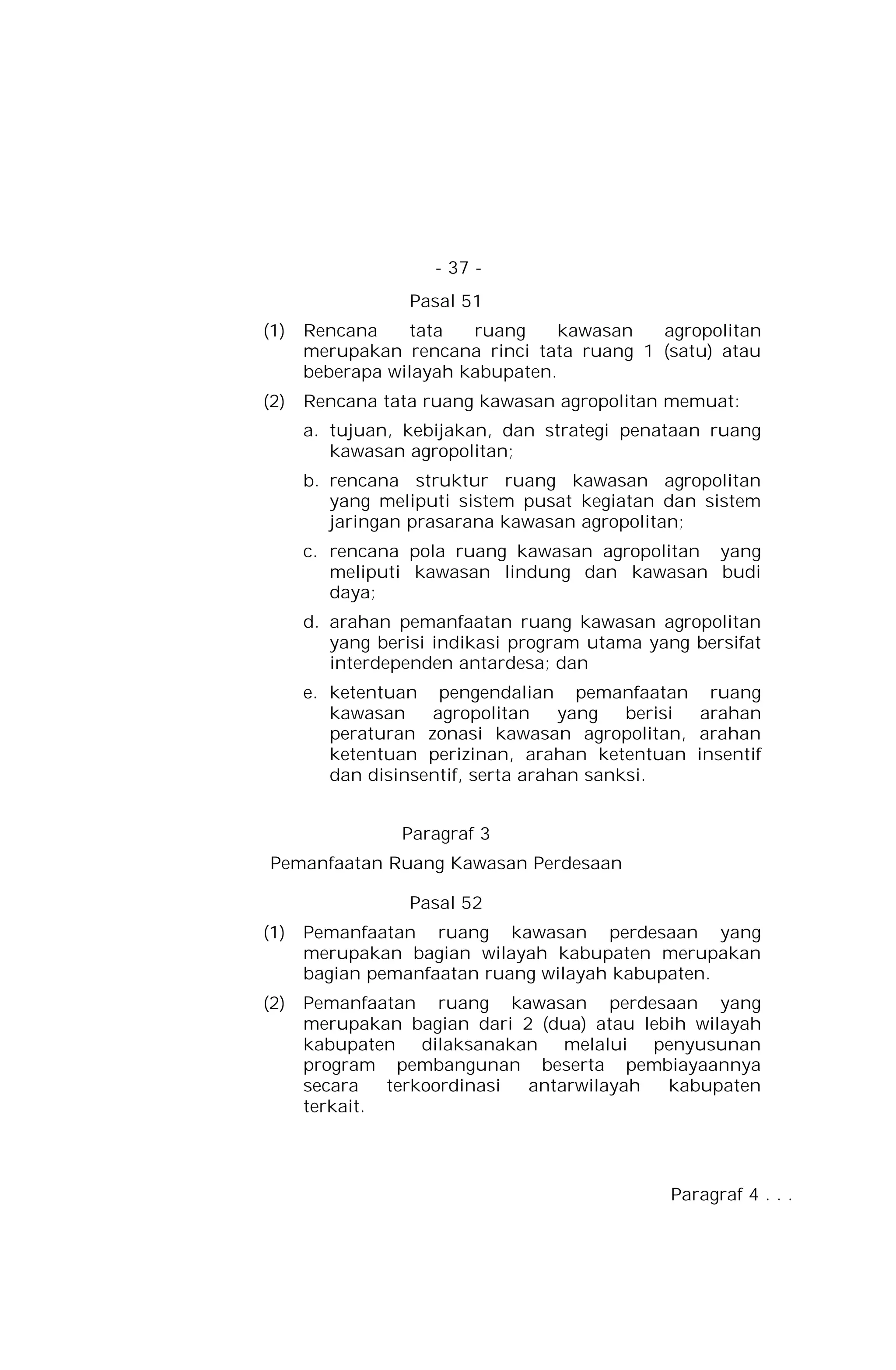 Undang-undang No. 26 Tahun 2007 tentang Penataan Ruang. | PDF