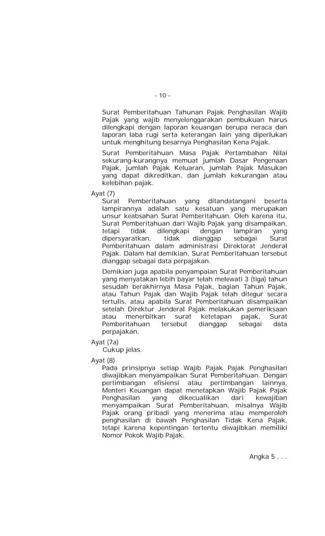 Uu no 28 tahun 2007 + penjelasan | PDF