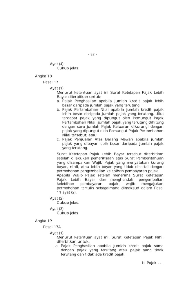Uu no 28 tahun 2007 + penjelasan | PDF