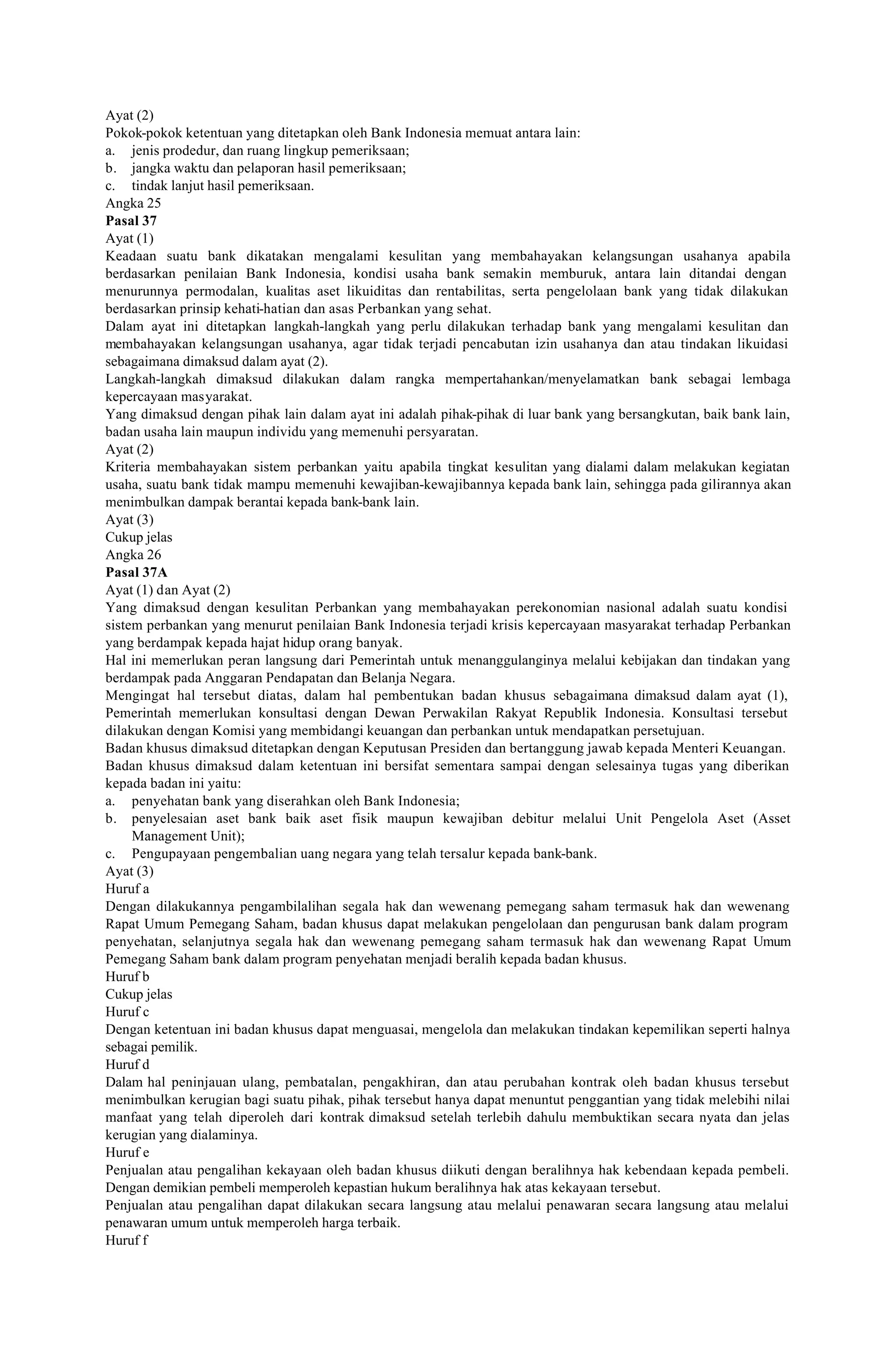 Uu nomor 10 tahun 1998 tentang perbankan | PDF