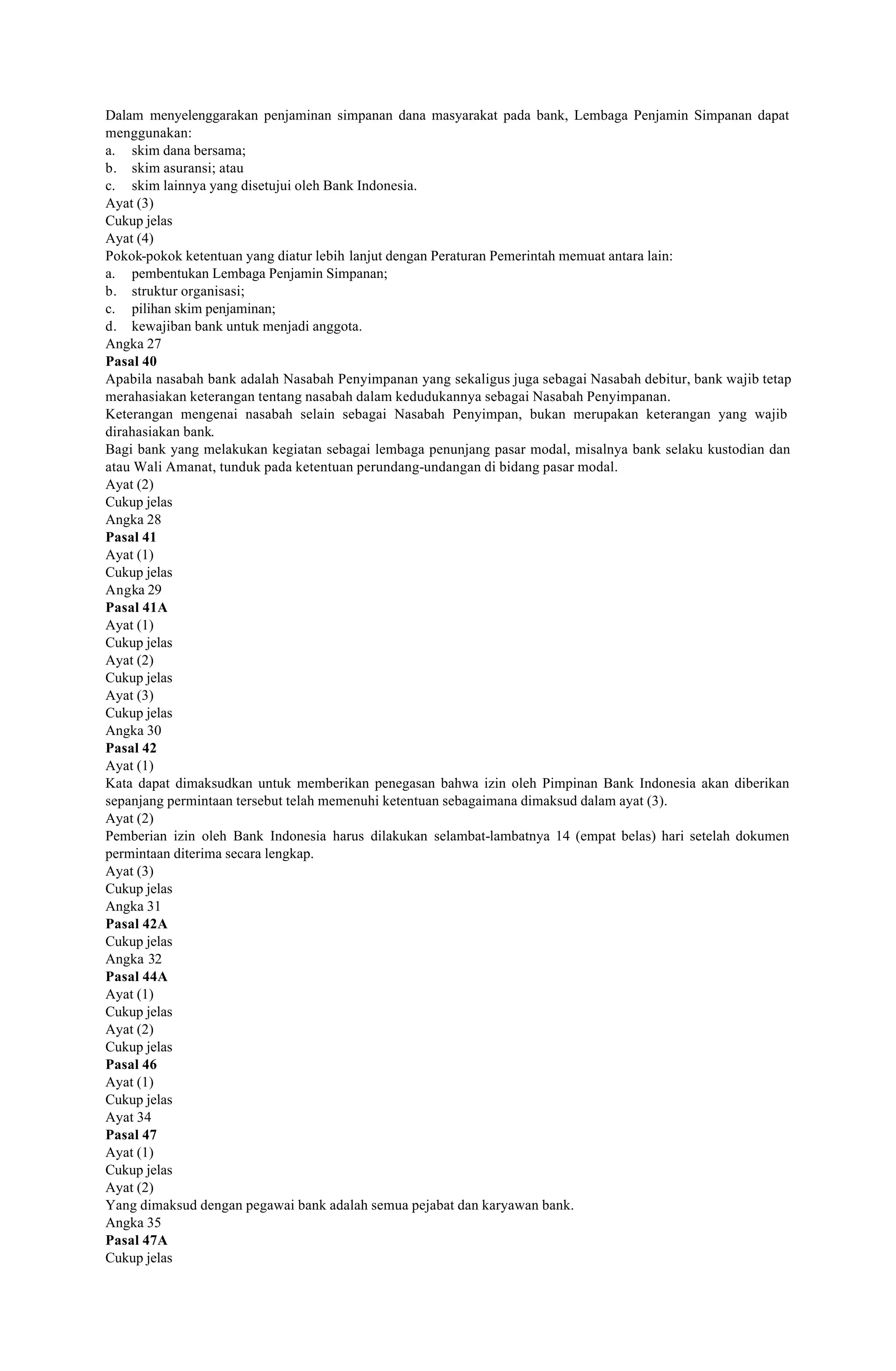 Uu nomor 10 tahun 1998 tentang perbankan | PDF