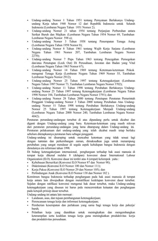 UU No 13 Tahun 2013 tentang Ketenaga Kerjaan | PDF