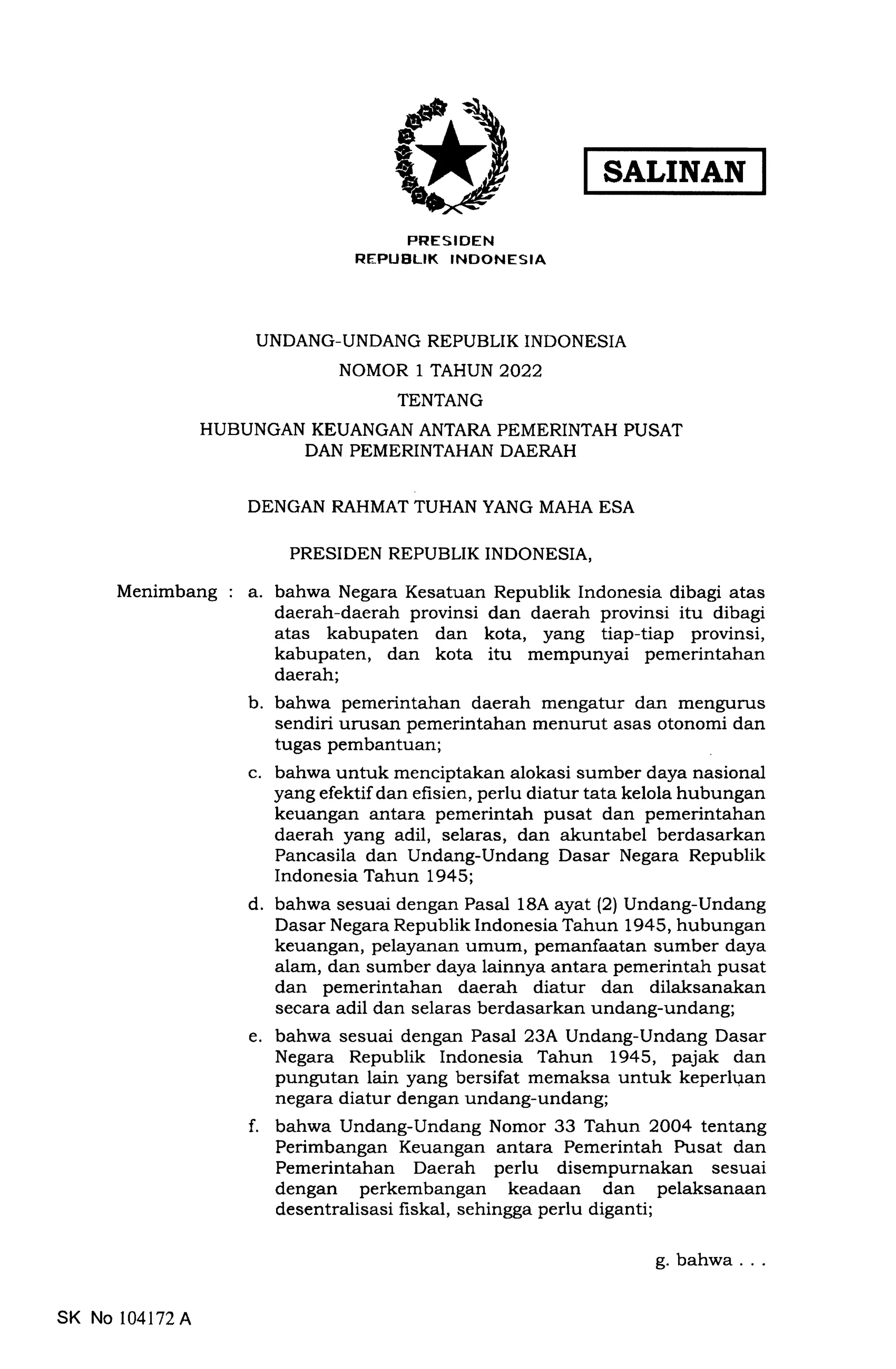 UU Nomor 1 Tahun 2022.pdf