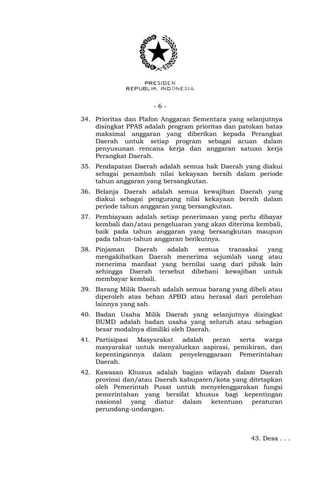 Uu nomor 23 tahun 2014 pemerintahan daerah | PDF