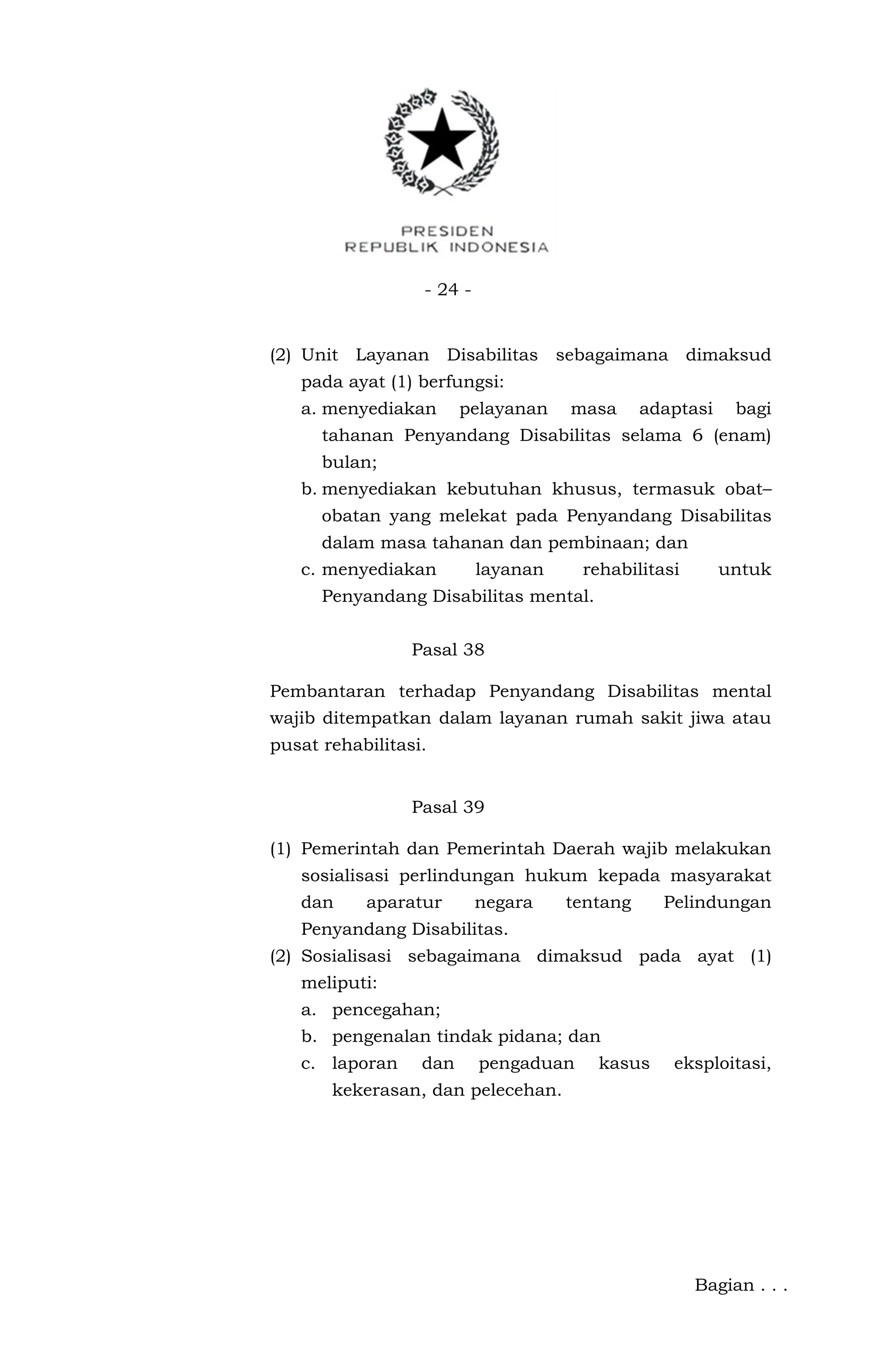 Nomor 8 Tahun 2016 tentang Penyandang Disabilitas, jenis-jenis ... Nomor 8 Tahun 2016 tentang Penyandang Disabilitas, jenis-jenis ...