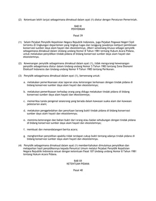 Uu ri no 05 tahun 1990. psda pdf | PDF