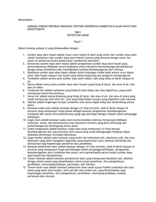 Uu ri no 05 tahun 1990. psda pdf | PDF