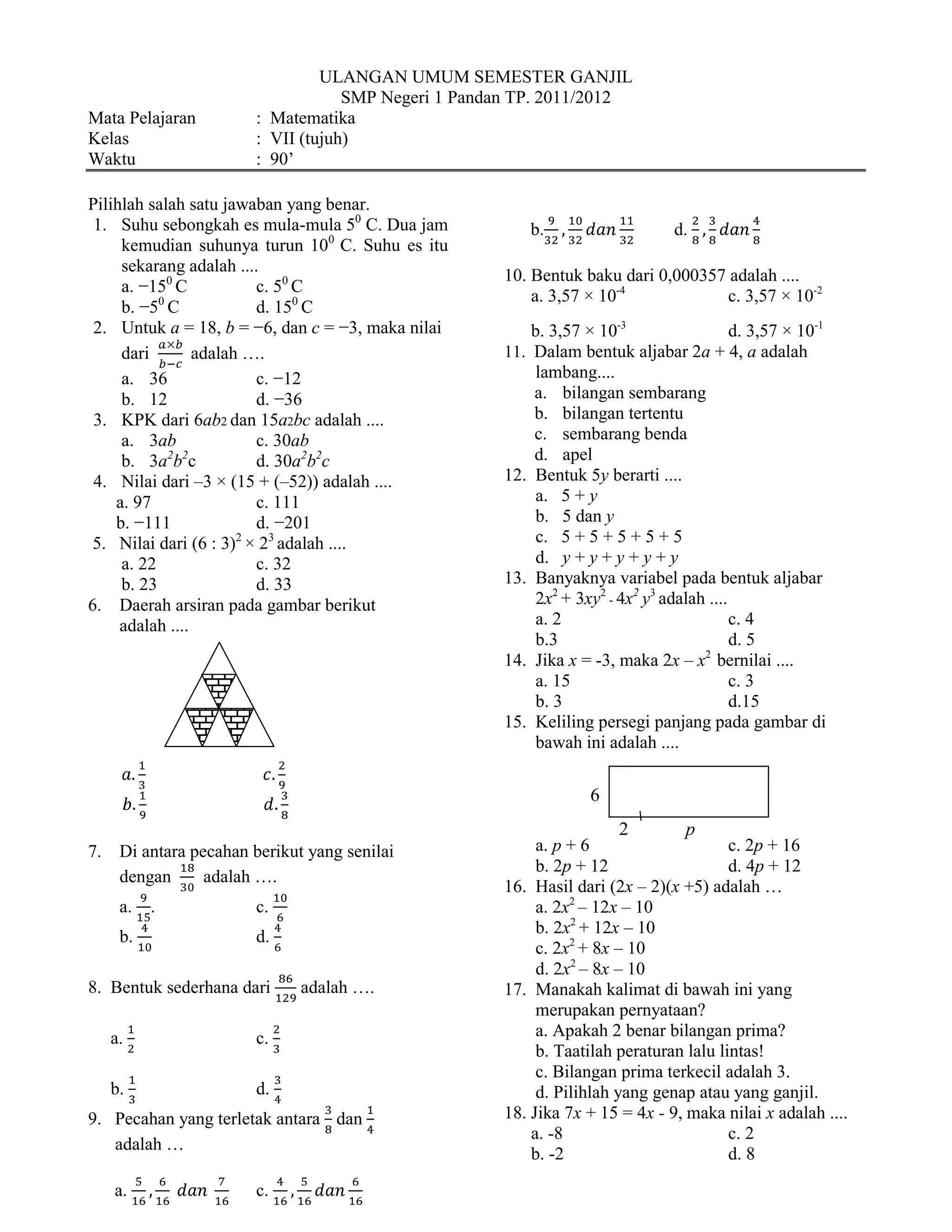 Uu semester ganjil 7 2011 2012 | DOCX