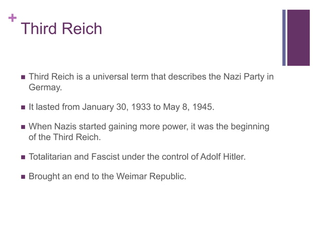 U:\Us History\Third Reich Powerpoint | PPTX
