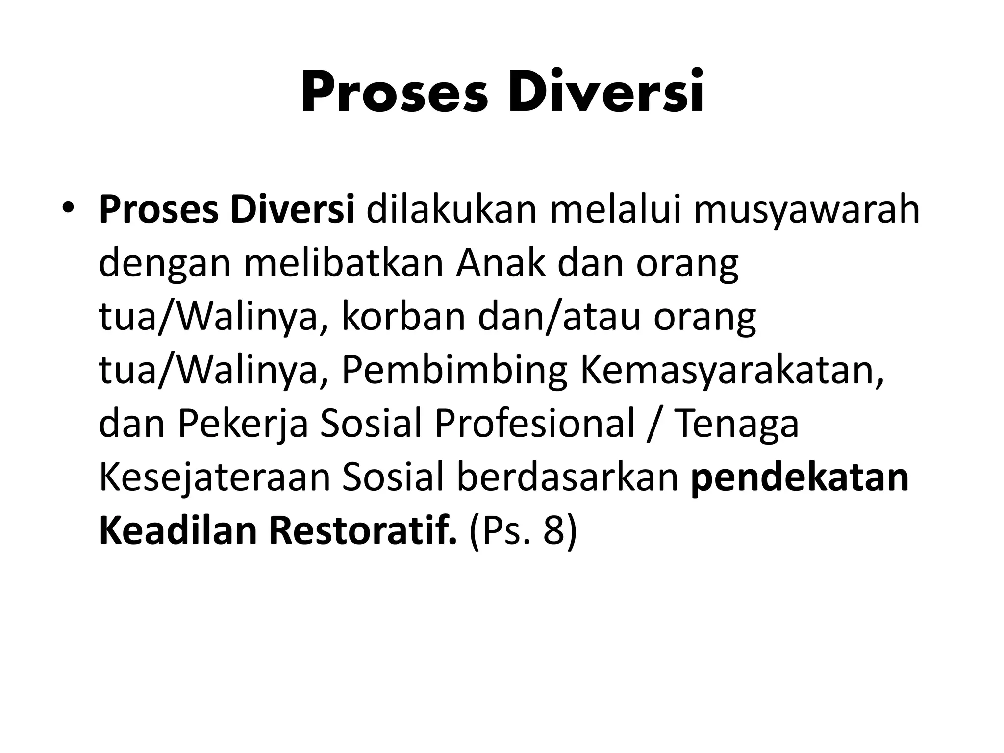 SISTEM PERADILAN PIDANA ANAK | PPTX