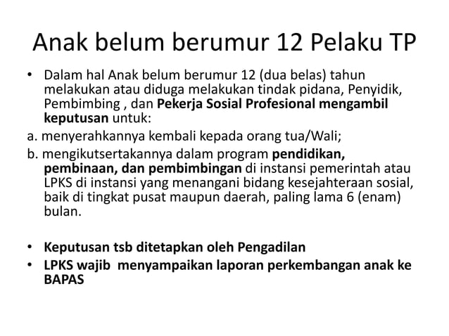 SISTEM PERADILAN PIDANA ANAK | PPTX