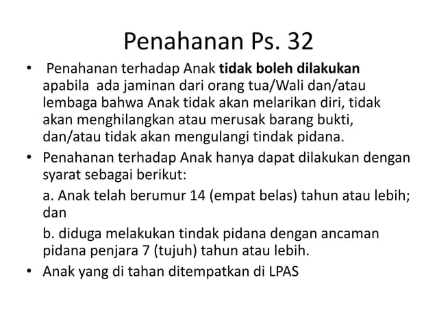 SISTEM PERADILAN PIDANA ANAK | PPTX