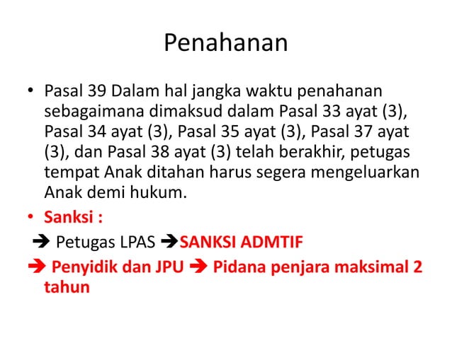 SISTEM PERADILAN PIDANA ANAK | PPTX