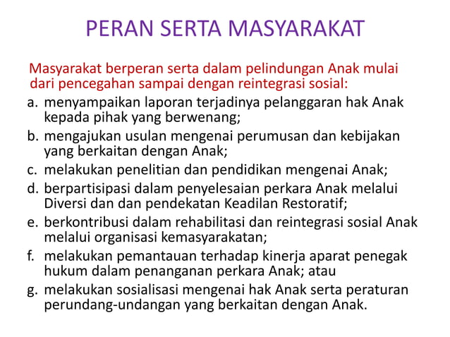 SISTEM PERADILAN PIDANA ANAK | PPTX