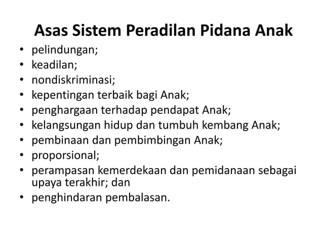 SISTEM PERADILAN PIDANA ANAK | PPTX