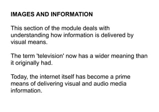 Images and Information | PPT