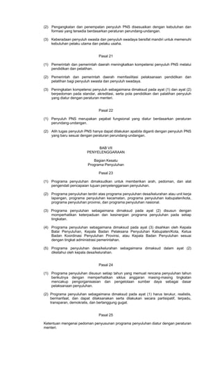 Uu tahun 2006 no. 16 tentang penyuluhan pertanian, perikanan dan kehutanan | PDF