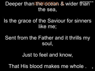 HIS GRACE REACHES ME | PPTX