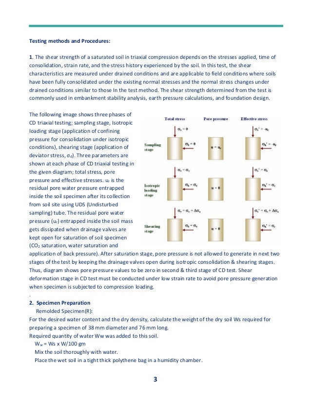 Unconsolidated Undrained (UU) Triaxial Test | PDF