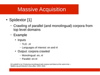 Parallel Corpora in (Machine) Translation: goals, issues and ...