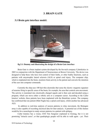 Brain Computer Interface | DOCX